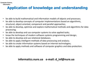 Bachelor, Computer Science, Informatics | PPT