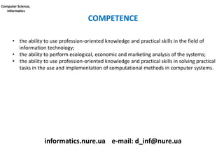 Bachelor, Computer Science, Informatics | PPT