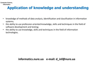 Bachelor, Computer Science, Informatics | PPT