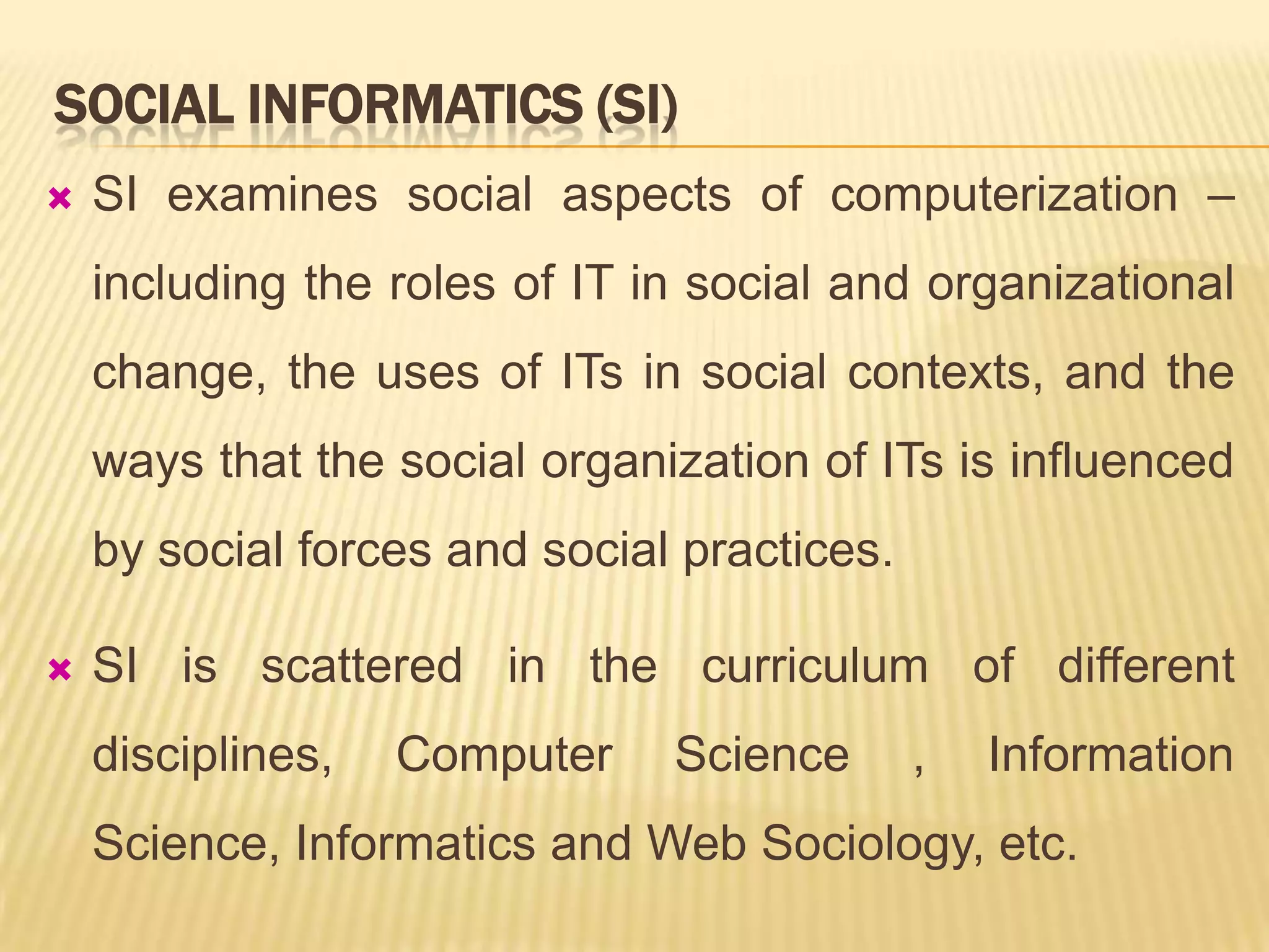 Informatics: Introduction | PPTX
