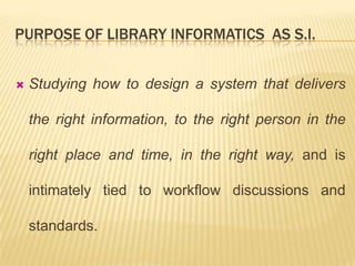 Informatics: Introduction | PPTX