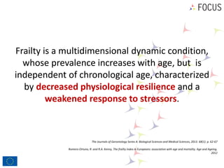 Healthcare Information Standards for Frailty: Why, When and How (3 of 5 ...