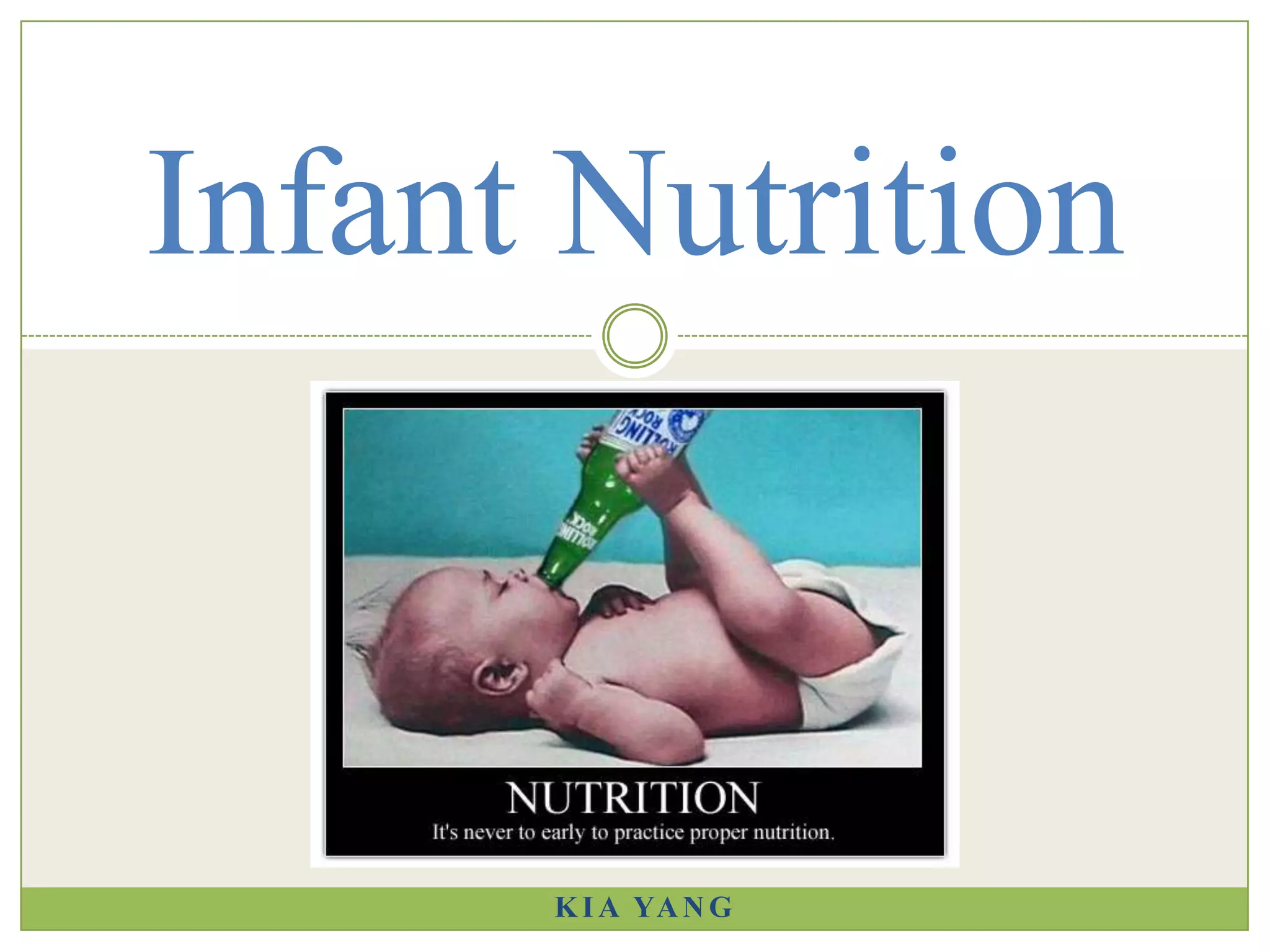 Informatics infant nutrition | PPTX