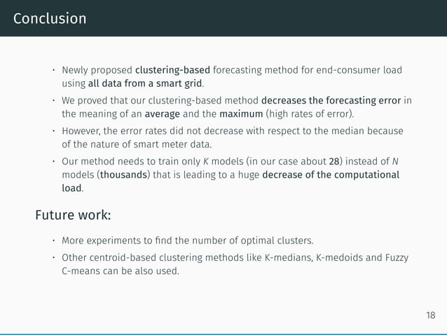 New Clustering-based Forecasting Method for Disaggregated End-consumer Electricity Load Using ...