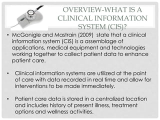 Evaluation of A Clinical Information System | PPTX
