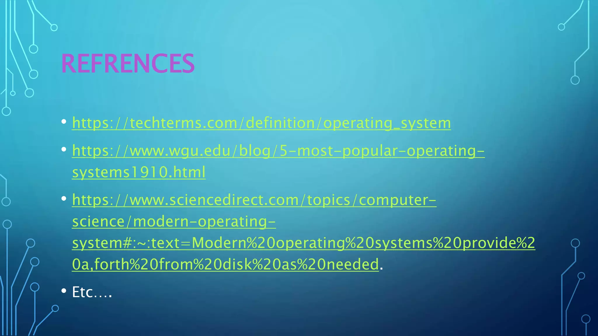 Operating system | PPTX