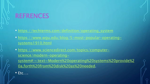 Operating system | PPTX