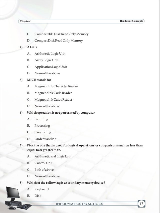 Informatics Practices Class Xi