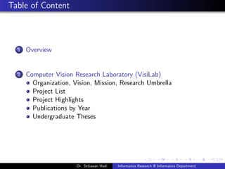 Informatics Research at Informatics Depatment Universitas Padjadjaran | PDF