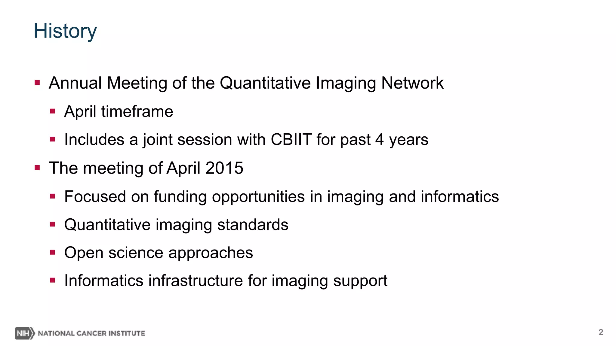Informatics Needs in Medical Imaging | PPT