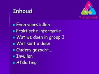 Informatieavondgroep 3 | PPTX
