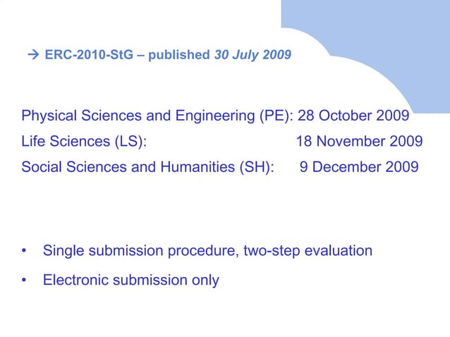 Presentatie ERC informatiebijeenkomst | PPT