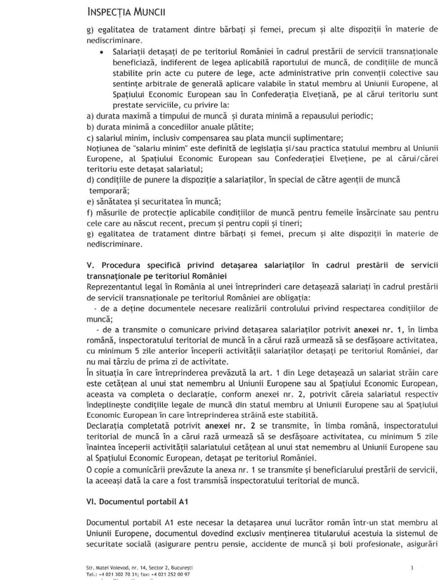 Informatii detasare | PDF