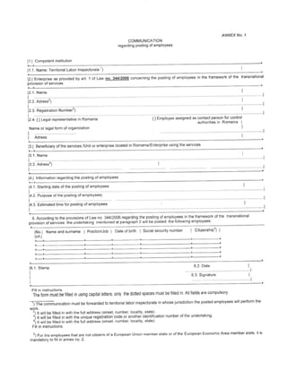 Informatii detasare | PDF