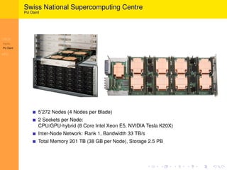 Swiss National Supercomputing Centre CSCS | PDF | Computing | Technology & Computing
