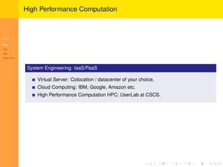 Swiss National Supercomputing Centre CSCS | PDF