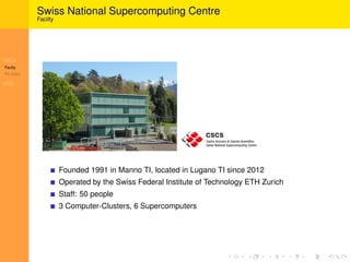 Swiss National Supercomputing Centre CSCS | PDF