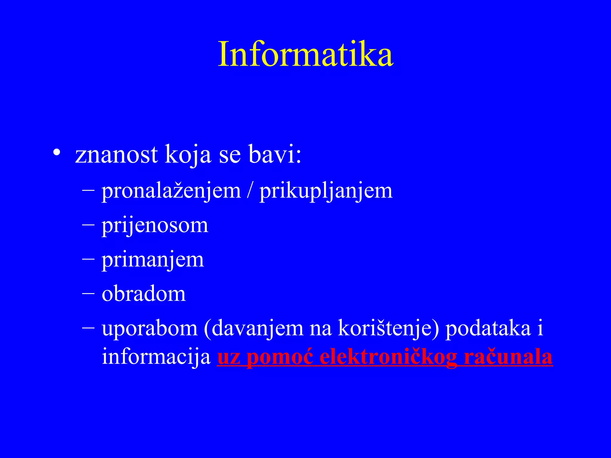 Informatika | PPT
