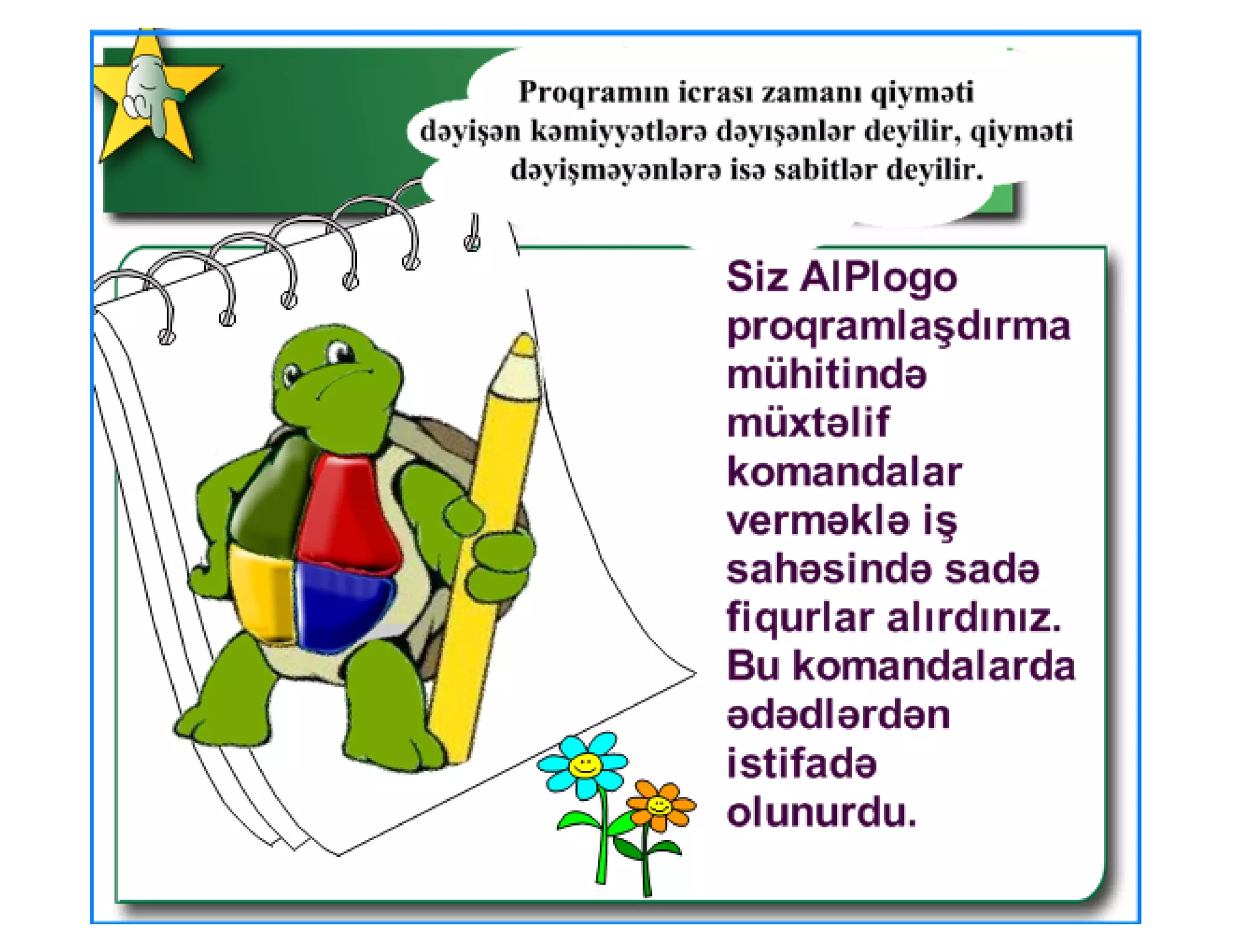 ALPLogo. Proqramda dəyişənlər | PDF