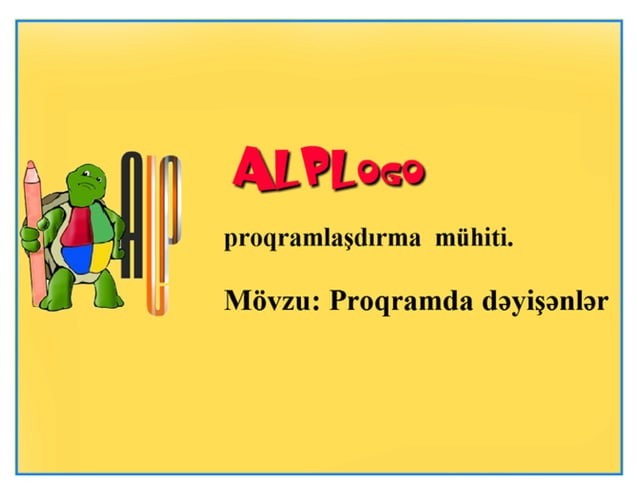 ALPLogo. Proqramda dəyişənlər | PDF