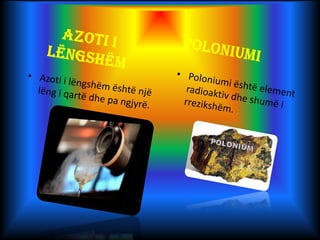 elementet kimike ne organizmin e njeriut | PPTX