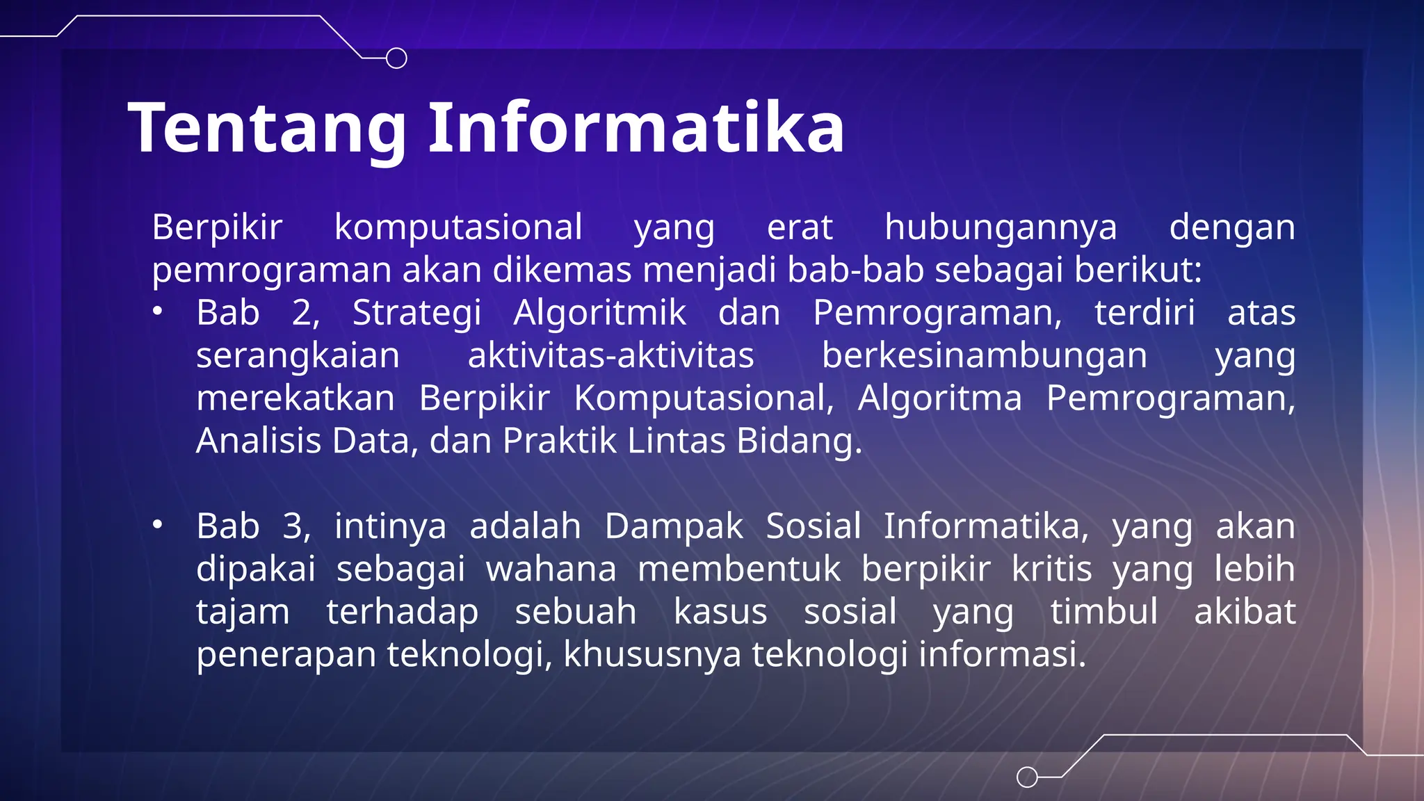 Pertemuan 1 - Pengenalan Informatika Kelas XI | PPTX