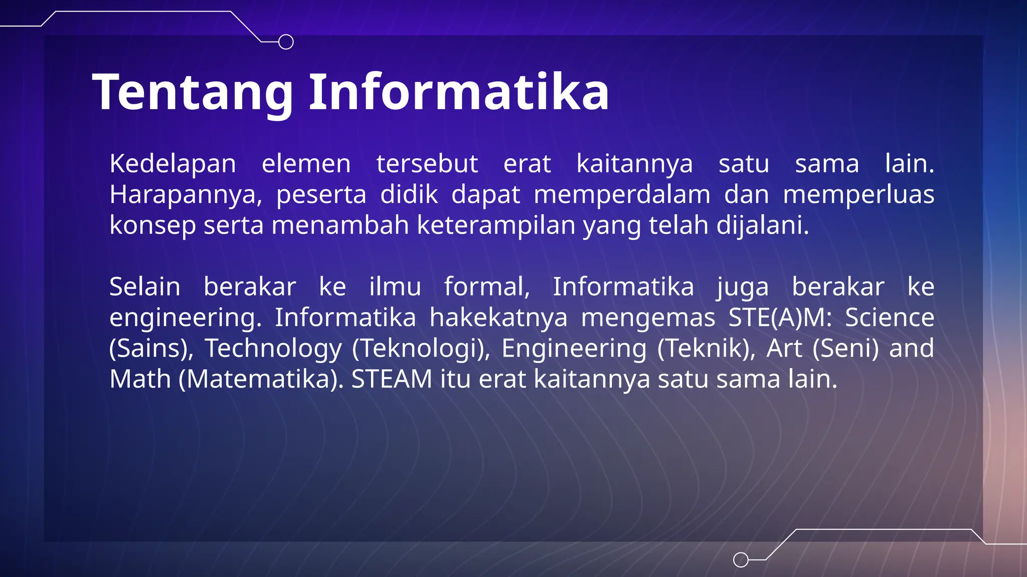 Pertemuan 1 - Pengenalan Informatika Kelas XI | PPTX