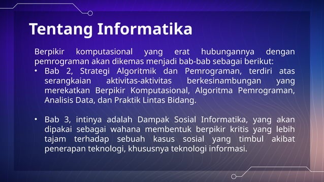 Pertemuan 1 - Pengenalan Informatika Kelas XI | PPTX
