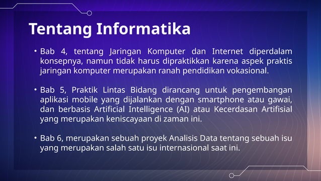Pertemuan 1 - Pengenalan Informatika Kelas XI | PPTX