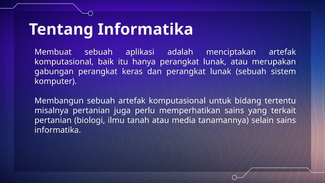 Pertemuan 1 - Pengenalan Informatika Kelas XI | PPTX