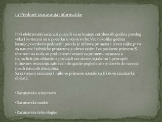 Informatika i računarstvo112 | PPT
