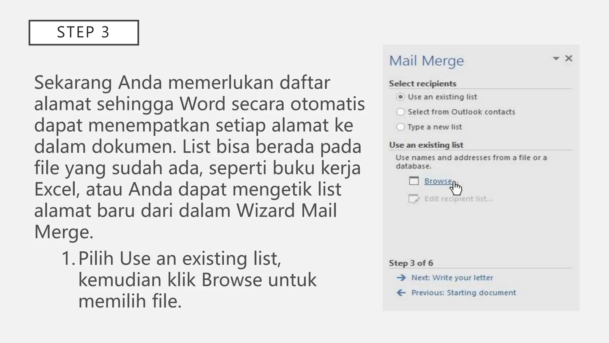 Mail merge | PPT | Free Download