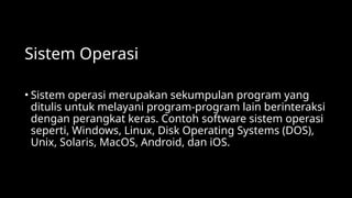 INFORMATIKA SISTEM KOMPUTER SMP KELAS IX | PPTX