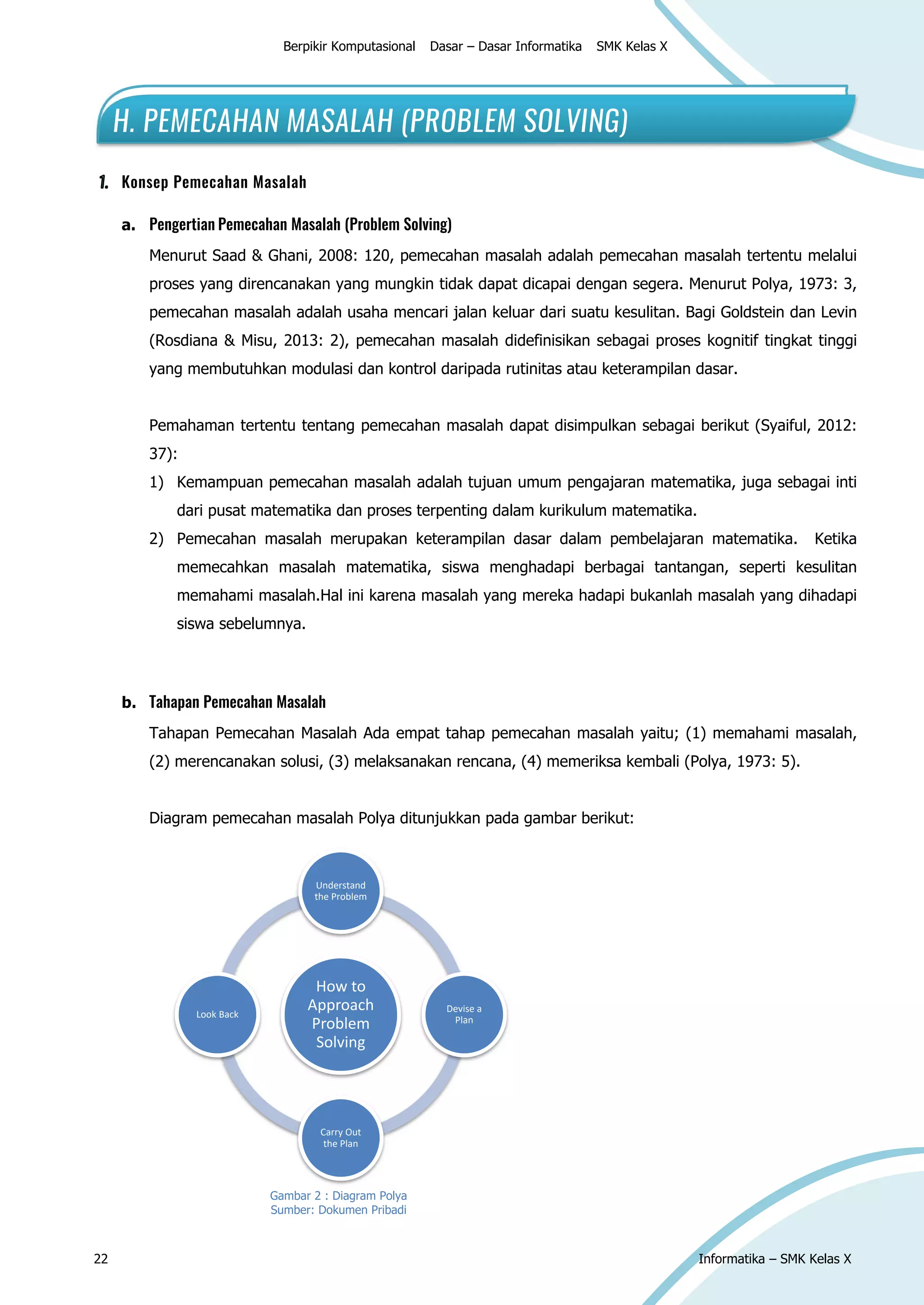 Buku Informatika SMK Kelas X | Kurikulum Merdeka | PDF