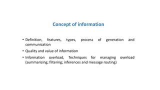 Introduction to Information | PPTX