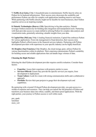 Your One-Stop Shop for Python Success: Top 10 US Python Development ...