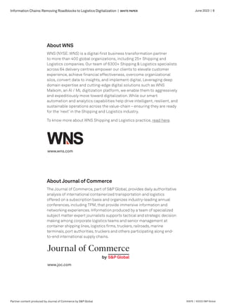 Manage and Transform Your Shipping | Logistics BPO Services| WNS | PDF