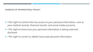 Information-Control-and-Privacy.Powerpoint | PPTX