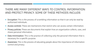 Information-Control-and-Privacy.Powerpoint | PPTX
