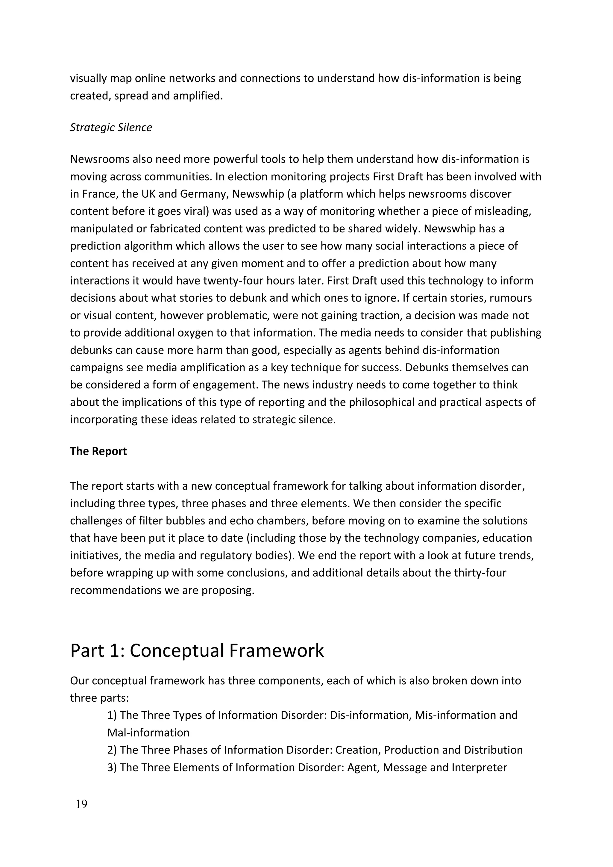 Information disorder: Toward an interdisciplinary framework for ...