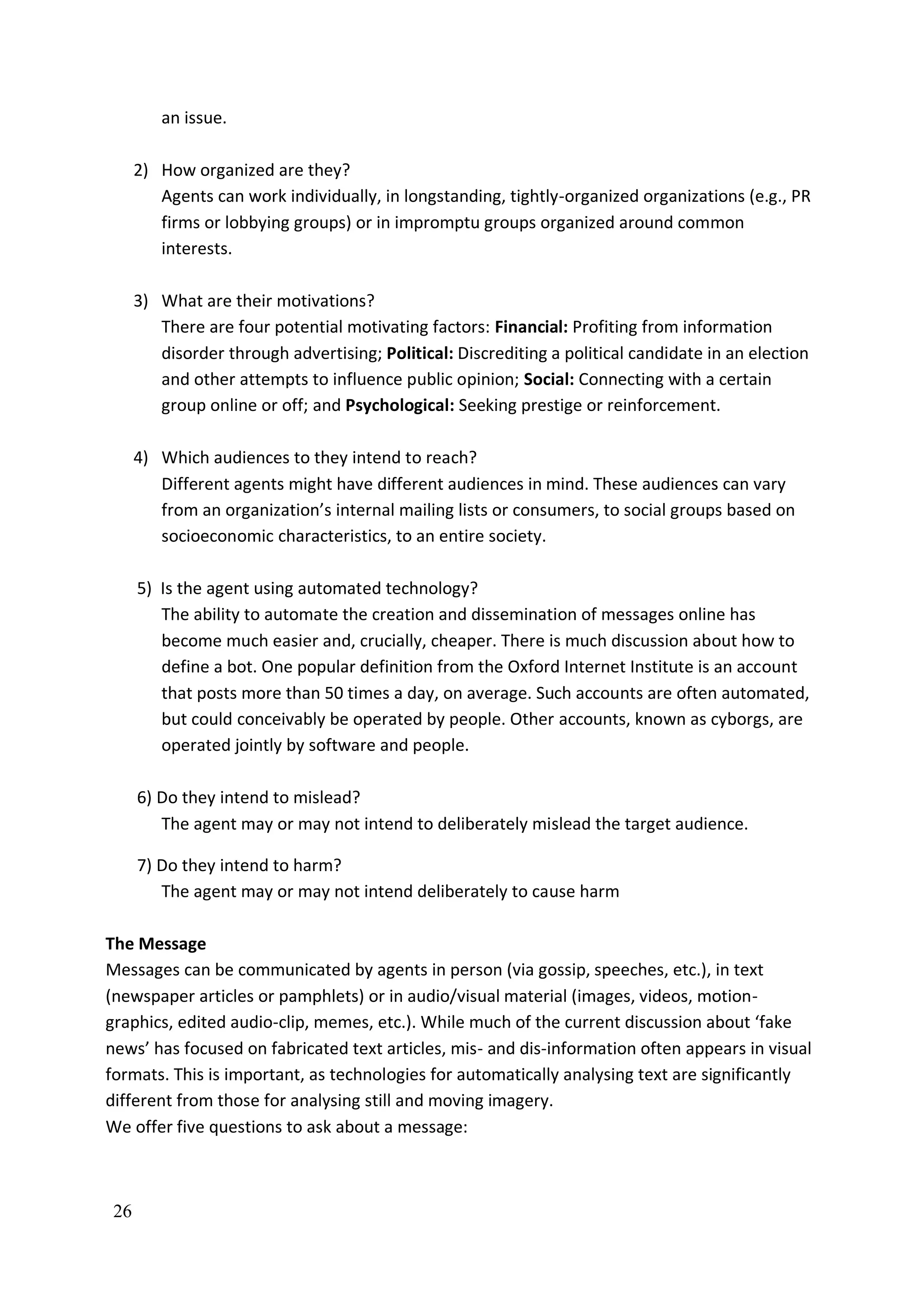 Information disorder: Toward an interdisciplinary framework for ...