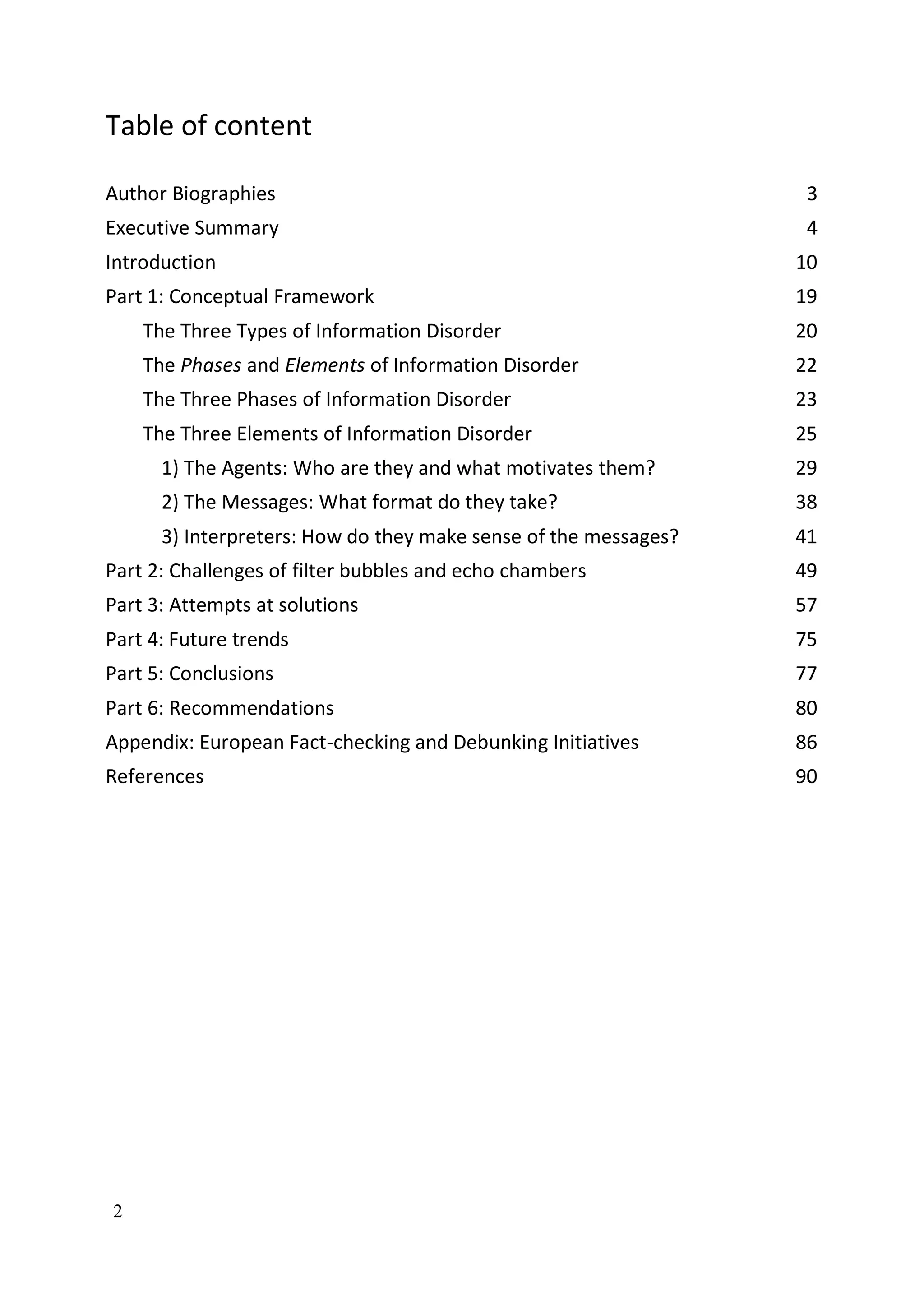 Information disorder: Toward an interdisciplinary framework for ...