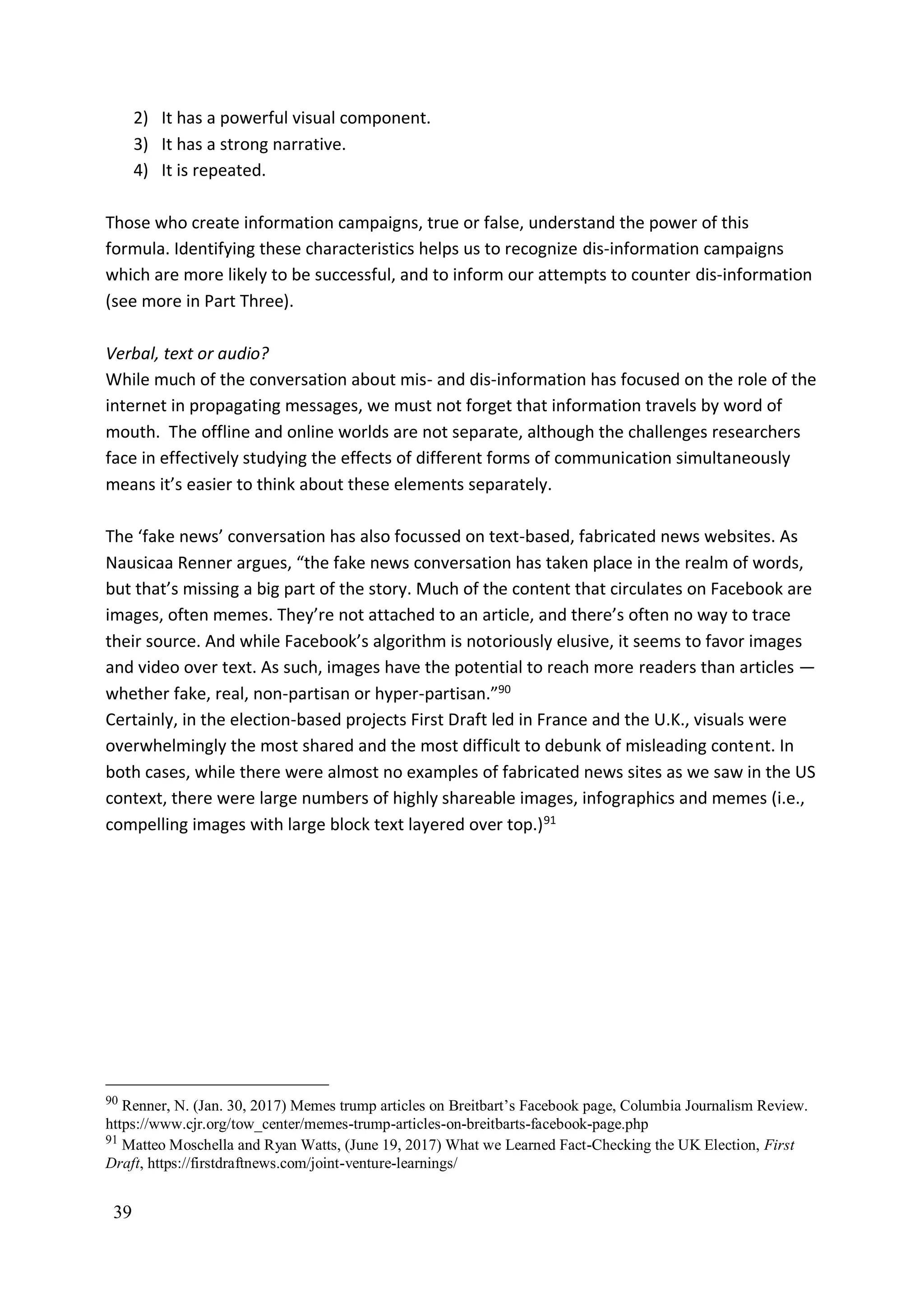 Information disorder: Toward an interdisciplinary framework for ...