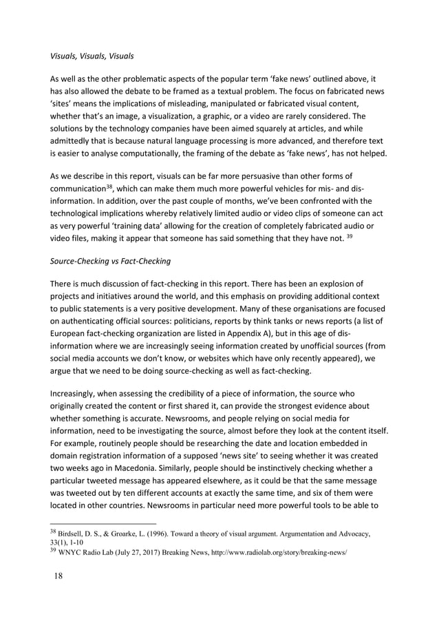 Information disorder: Toward an interdisciplinary framework for ...