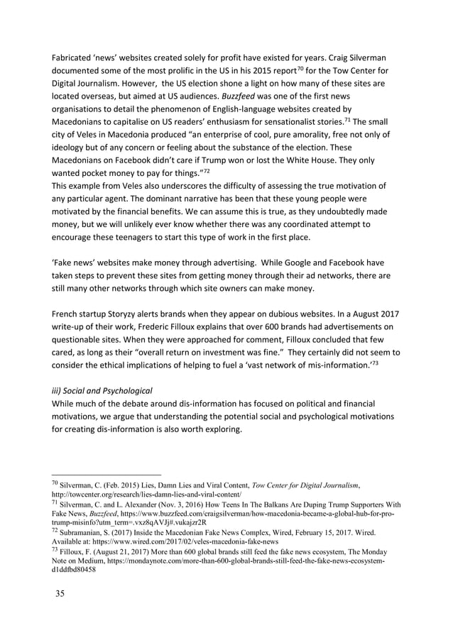 Information disorder: Toward an interdisciplinary framework for ...