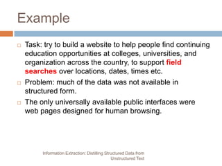 Information Extraction | PPT