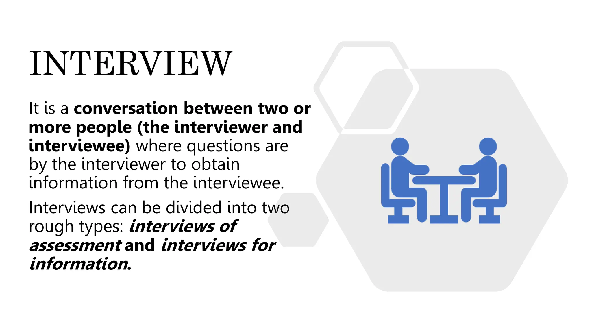 Information- Gathering and Conducting an Interview | PPTX
