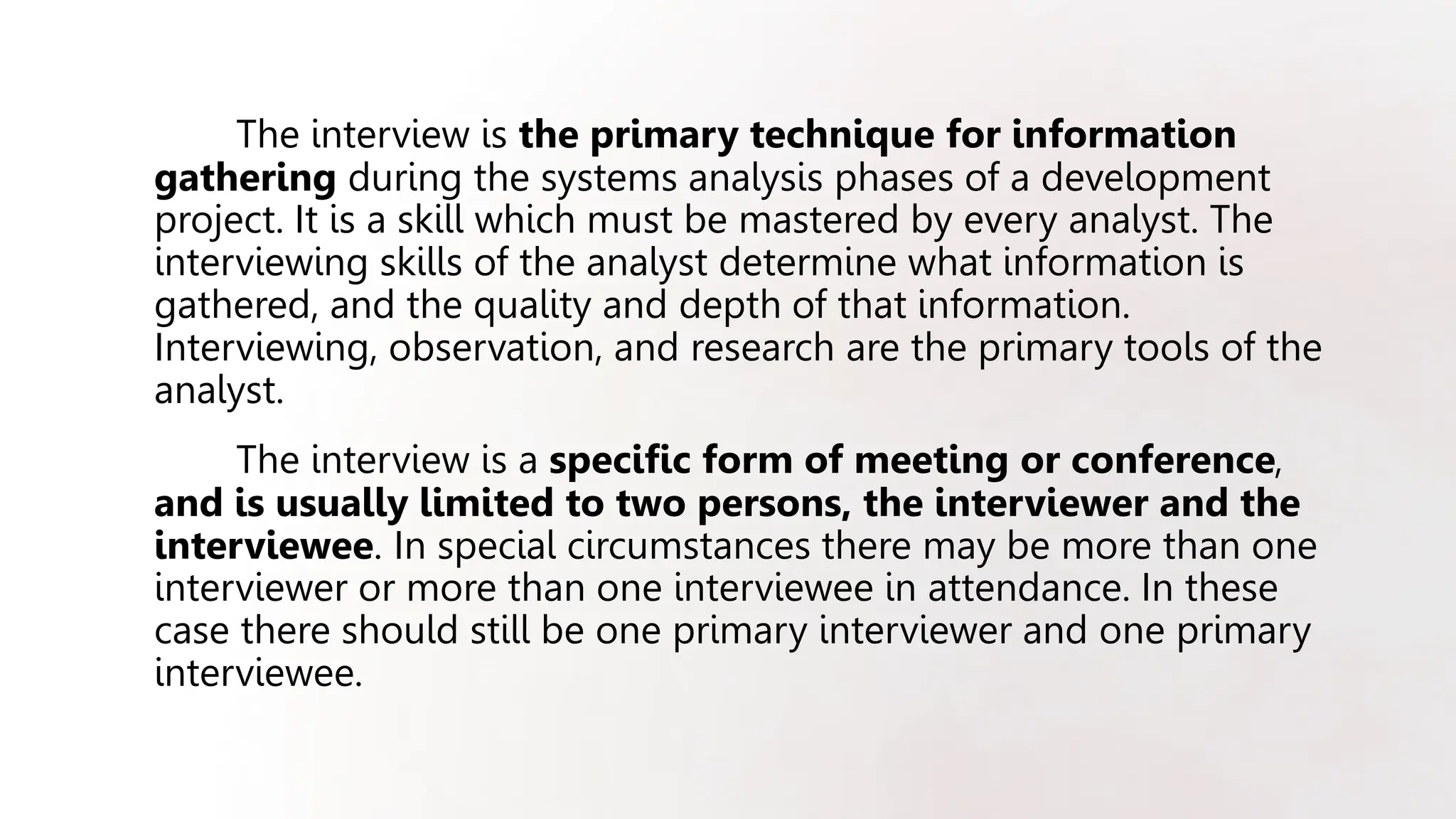 Information- Gathering and Conducting an Interview | PPTX