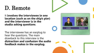 Information- Gathering and Conducting an Interview | PPTX