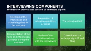 Information- Gathering and Conducting an Interview | PPTX